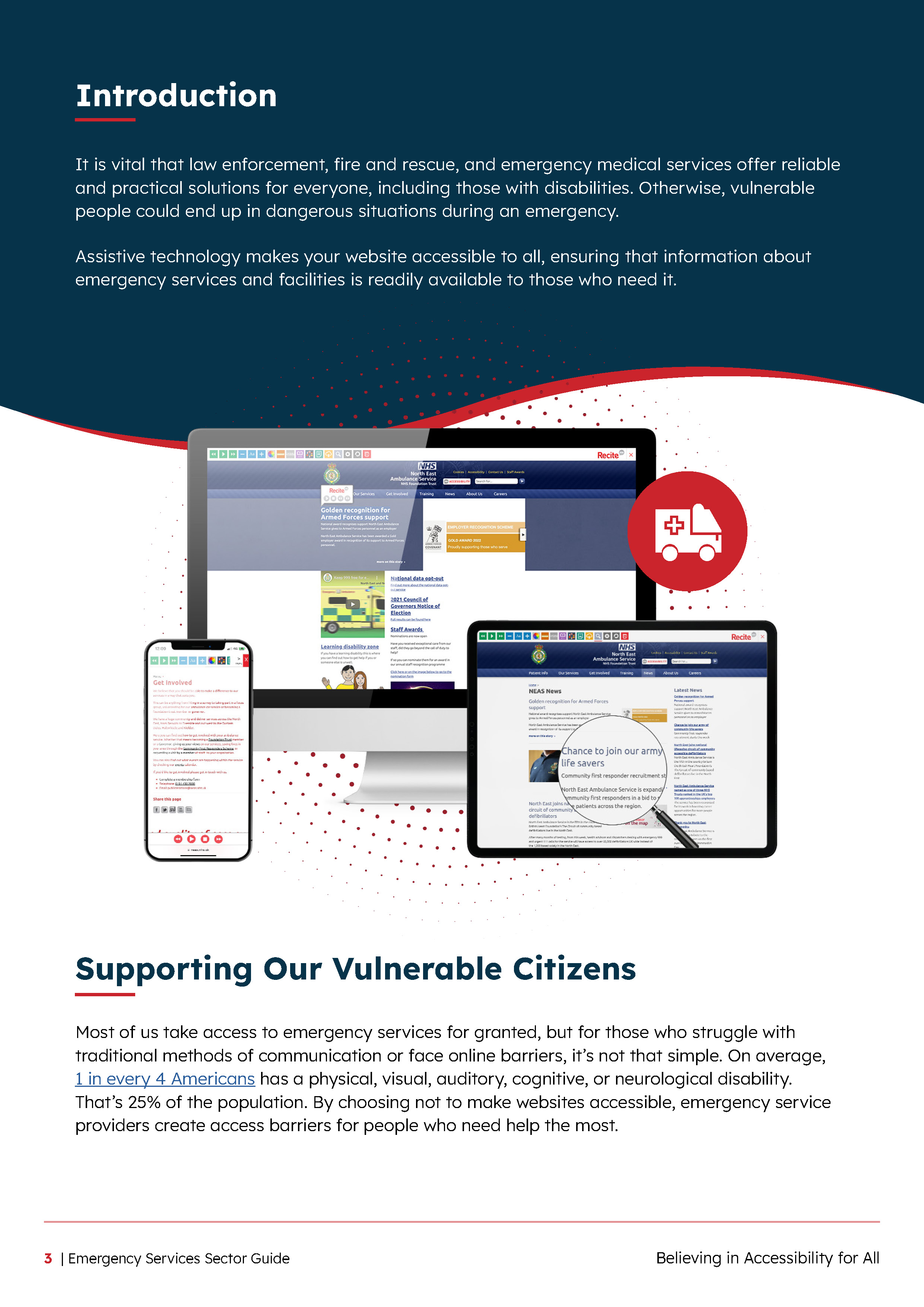Online Accessibility Guide For Emergency Services
